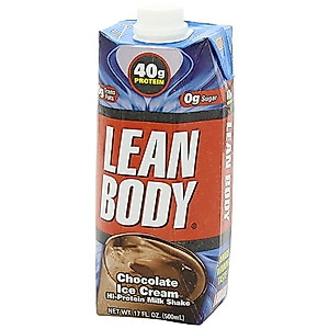 Lean Body Ready-to-Drink Chocolate Protein Shake, 40g Protein, Whey Blend, 0 Sugar, Gluten Free, 22 Vitamins & Minerals, LABRADA, 17 Fl Oz (Pack of 12)