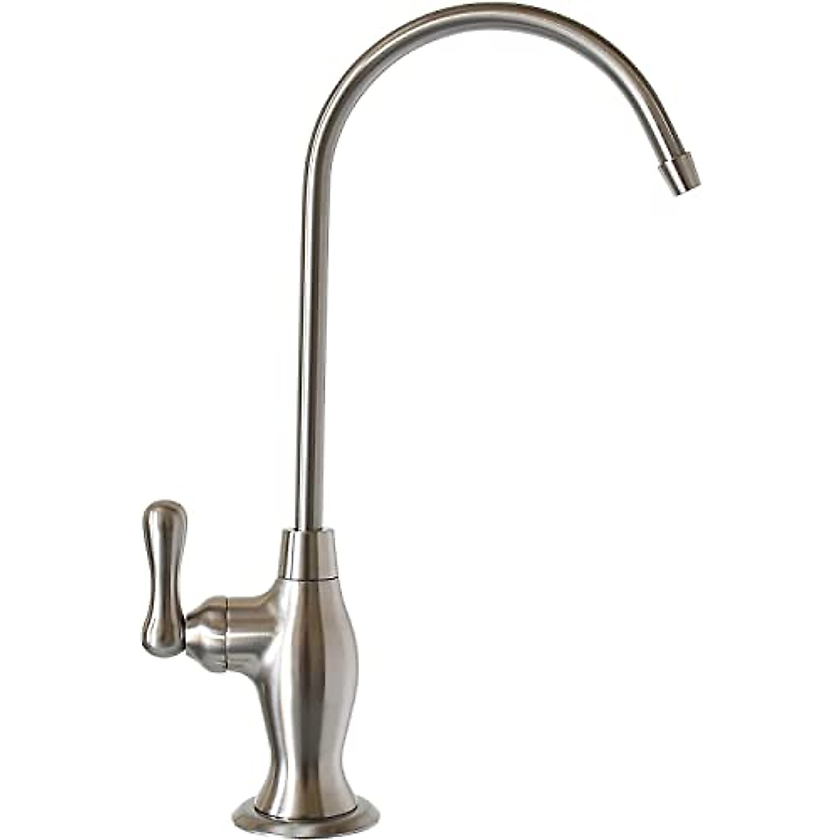 Metpure RO Faucet Reverse Osmosis Drinking Water Air Gap Filtration System Water Dispenser Spout (Brushed Nickel) with Pre-Inserted Tubing and Faucet Wrench RO-FW148