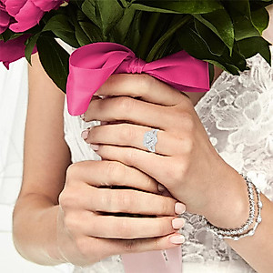 CTIEIP 10K 14K 18K Gold Natural Diamond Heart Engagement Rings for Women,Diamond Heart Anniversary Promise Ring with Engraved Name(G-H Color, I2-I3 Clarity) (SOLITAIRE 3)