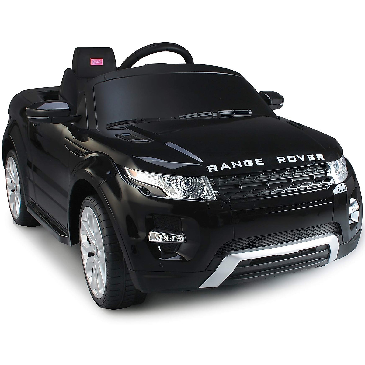 Americas Toys Compatible with Rastar Range Rover 12V Battery Powered Ride On Car with Remote Control - Kids Electric Car Includes Plastic Wheels, Headlight Function, MP3 Music and Horn Black