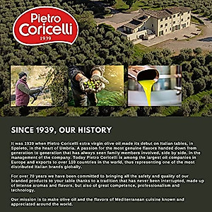 PIETRO CORICELLI: Natural Red Pepper Flavored Extra Virgin Olive Oil (EVOO) | Cold Pressed | Condiment of Mediterranean Cuisine | Add Rich Flavor to your Gourmet Dishes (250ML 8.45 FL OZ)