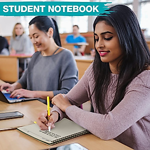 Leinuosen 18 Pack A5 Spiral Notebook Ruled Journal Notebook Notepad Sketchbook Hardcover Lined Notebooks Journals for Office School Supplies, 5.5 x 8.3