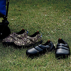 KingCamp Unisex Warm Camping Slippers Soft Winter Slippers with Non Slip Rubber Sole & Carry Bag