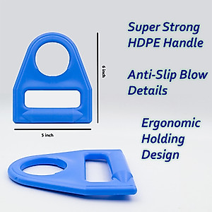 2-PACK | Heavy-Duty 5 Gallon Water Bottle Handle | GLASS Carboy Handle | Drinking Water Bottle Carrier Lift Handle | Water Jug Handle | Anti-Slip Lifter | Non-Slip Holder. ( Watch the Video )
