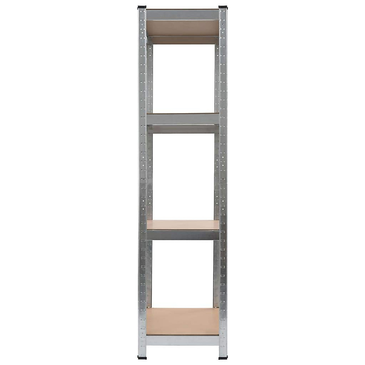 ZQQLVOO Garage Storage Shelving,Shelves for Storage Shelving,Garage Shelves, Basement Shelving Utility Shelf Rack,Multipurpose Shelf Display Rack,Storage Shelf Silver 31.5"x15.7"x63" Steel and MDF