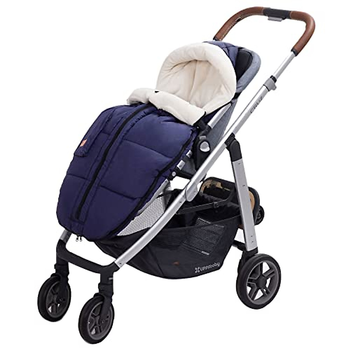 KZ Dotnz Winter Stroller Footmuff, Toddler Sleeping Bag for Stroller Multi-Zippers, Central and Side Opens, Stroller Blanket Easy for Baby in&Out Temperature Regulation stroller winter cover