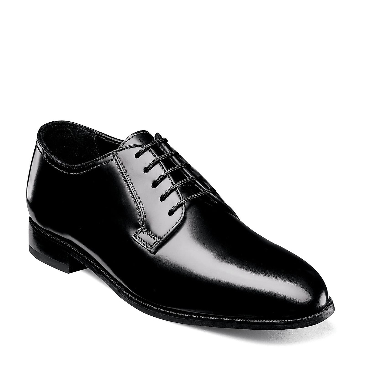 Florsheim Men's Lexington Plain Toe Oxford, Black Shiny, 9 X-Wide
