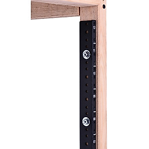 RackPath 12U Vertical Server Rack Rail Pair Kit, DIY Rack Build, 12-24 Screws x48