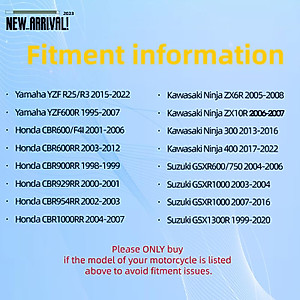 Motorcycle Wind Wing Rear View Side Mirrors, 1 Pair Black Rotating Swivel Stealth Winglets Mirrors Fit for Kawasaki 2005 2006 2007 2008 Ninja ZX6R & Ninja ZX10R 2004-2007
