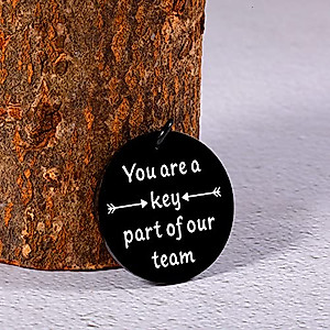 Coworker Christmas Gifts for Women Men Office Thank You Keychain Team Gifts for Employee Appreciation Gifts for Staff Colleague from Boss Stocking Stuffers Valentines Retirement Farewell Goodbye Gift