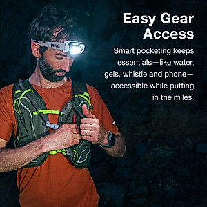 Osprey Duro 15 Men's Running Hydration Vest with Hydraulics Reservoir, Charcoal Grey, Large/X-Large