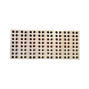 Adhesive Resin Eyes for Clays Multicolor STY R045 (SM/P) 64Pairs