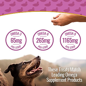 Smart Cookie Duck Jerky Dog Treats with Flax Seed, Omega Oils- Hypoallergenic Strips for Dogs and Puppies with Allergies, Sensitive Stomachs - Dehydrated, Grain Free, Made in USA - 3oz Bag, Pack of 1