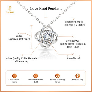 To My Amazing Bestie Friendship Necklace, Best Friend Necklace for Women Friendship Gifts, Best Friend Birthday Gifts for Women, Long Distance Friendship Jewelry, Friendship Love Knot Necklace for Women Friends, Christmas Gift for her. (Luxury Box)