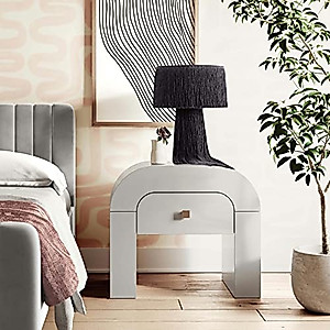 Tov Furniture Hump Nightstand (White)