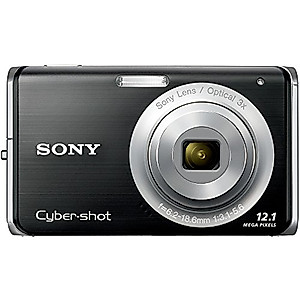 Sony Cybershot DSC-W190 12.1MP Digital Camera with 3x Super Steady Shot Stabilized Zoom and 2.7 inch LCD (Black)