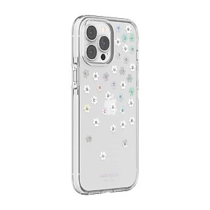 kate spade new york Defensive Hardshell Case for iPhone 13 Pro Max - Shock-Absorbent, Scattered Flowers