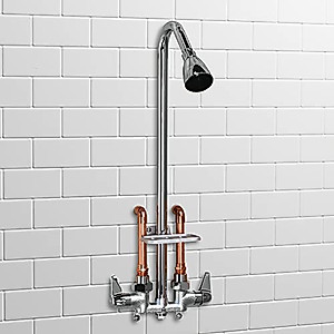 Homewerks 3070-250-CH-B-WS Exposed Utility Shower Head Kit, Chrome