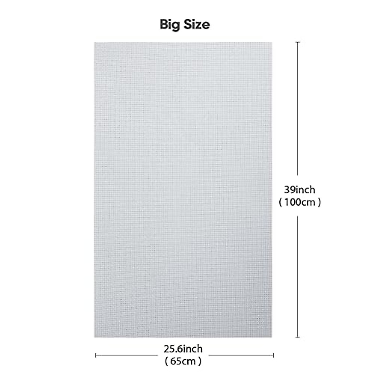 Caydo 39 by 25.6 Inch Aida Cloth 14 Count Classic Reserve Aida Fabric Big Size Cross Stitch Fabric for Embroidery Craft and Needlework（Gray）