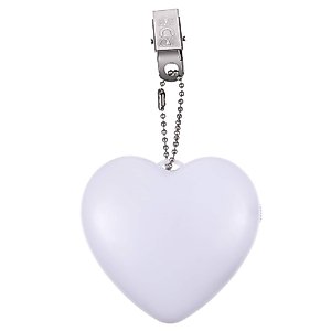 SOLUSTRE Purse Light Handbag Light Heart Shape LED Activated Night Light Women Girls Handbag Accessories White
