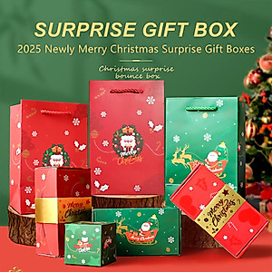 enttgo 16pcs Surprise Gift Box Explosion for Money, 2024 Newly Folding Pop-Up Explosion Gift Box, Surprise Box Gift Box for Money, Christmas Boxes Explosion Gift Box for Money and Birthday