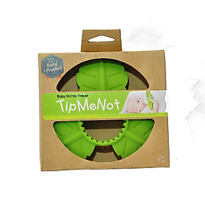 TipMeNot Baby Bottle Learning Tool, Great Teether, No Spilled Milk, No Bottle Propping, No Pacifier, Newborn Infant to Toddler, Tip Me Not Shower Gift