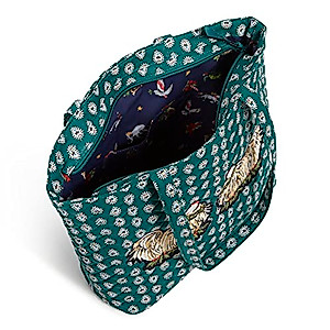 Vera Bradley Women's Cotton Small Tote Bag, French Hen - Recycled Cotton, One Size