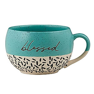 Creative Brands It Is Well Stoneware Mug, 16-Ounce, Blessed