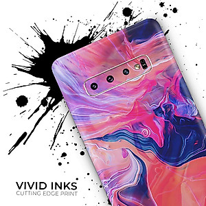 DesignSkinz Liquid Abstract Paint Remix V44 Protective Vinyl Decal Wrap Skin Cover Compatible with The Samsung Galaxy S20 (Screen Trim & Back Glass Skin)