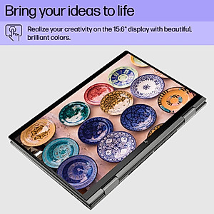 HP Envy x360 2-in-1 Laptop, 15.6" FHD Touchscreen, AMD 6-core Ryzen 5 7530U (> i7-1165G7), 32GB RAM, 1TB PCIe SSD, Wi-Fi 6E, Backlit Keyboard, HDMI, Type C, Windows 11, W/Mouse Pad