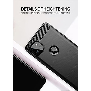 M MAIKEZI for Moto One 5G Ace case,Motorola one 5G Ace Case with HD Screen Protector, Soft TPU Slim Fashion Non-Slip Protective Phone Case Cover for Motorola Moto One 5G UW Ace (Black Brushed TPU)