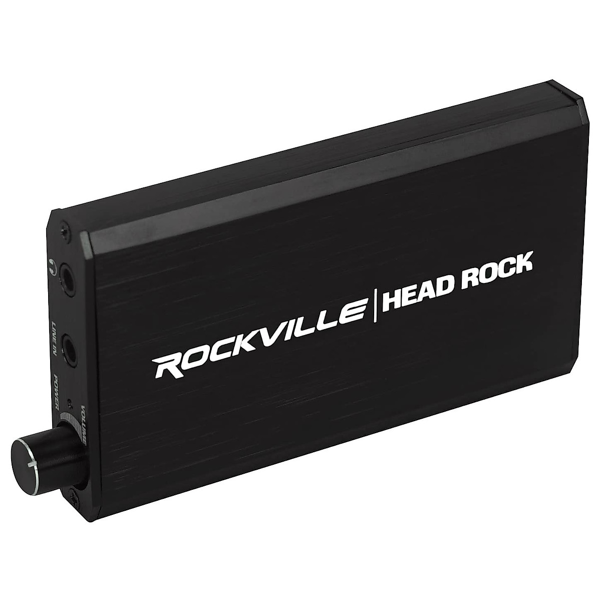 Rockville HeadRock Battery Powered Rechargeable Personal Headphone Amplifier Amp, Black