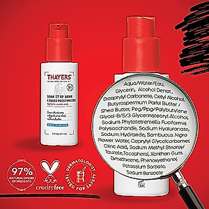THAYERS Soak It Up 80HR Liquid Moisturizer, Face Moisturizer with Hyaluronic Acid and Snow Mushroom, Dermatologist Tested Skin Care for Normal to Dry Skin, 2.5 Oz