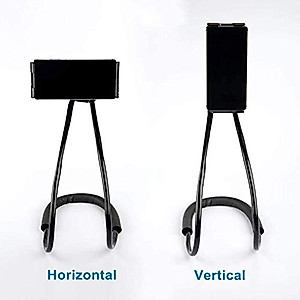 360 Degree Flexible Smart All Cell Phone Holder Adjustable Rotating Mounts with Multiple Function Bracket for Table, Bed, Car, Hang Neck, Bed Neck, Put Any Where You Want (Black, 12.56.4cm)