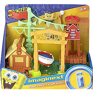 Imaginext Spongebob Playset, Camp Coral, Campground with Character Figure and Play Pieces for Preschool Pretend Play 3+ Years (Amazon Exclusive)