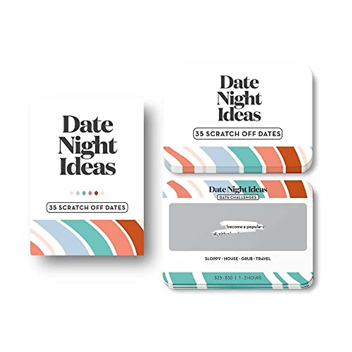 Romantic Couples Gift - Fun & Adventurous Date Night Box - Scratch Off Card Game with Exciting Date Ideas for Couple: Girlfriend, Boyfriend, Newlywed, Wife or Husband.