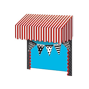 Teacher Created Resources Red and White Stripes Awning (77165) 24x12.5 in
