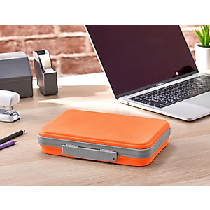 It's Academic Flexi Storage Box with Lid, Collapsible Pencil Case Design for Craft and School Supplies, 3-Pack