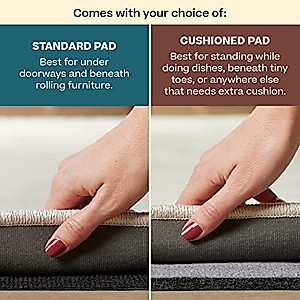 RUGGABLE Plush Washable Rug - Perfect Fuzzy Area Rug for Living Room Bedroom Kitchen - Pet & Child Friendly - Stain & Water Resistant - Polar White 6'x9' (Cushioned Pad)