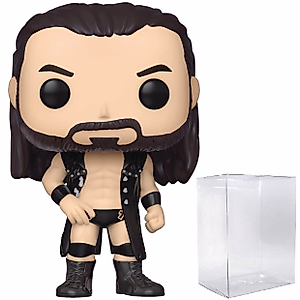 POP WWE: Drew McIntyre Funko Vinyl Figure (Bundled with Compatible Box Protector Case), Multicolor, 3.75 inches