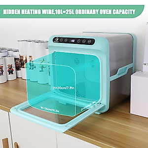 Goodcrafter Sublimation Oven Machine 110V Convection Oven for Sublimation Blanks Mugs Tumblers Cups Water Bottles Bulk Printing with Mini Heat Gun,Heat Shrink Bag,Heat Resistant Tape,Glove.