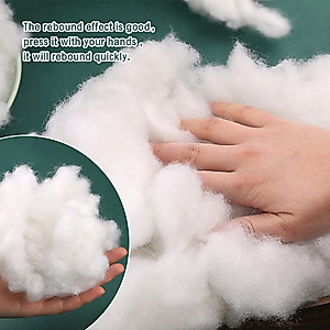 100g/3.5oz Polyester Fiber Fill, Stuffing Pillow Filling Stuffing Cushion Filling, Batting High Resilience Fill Fiber, Stuffing for Stuffed Animals/DIY Crafts