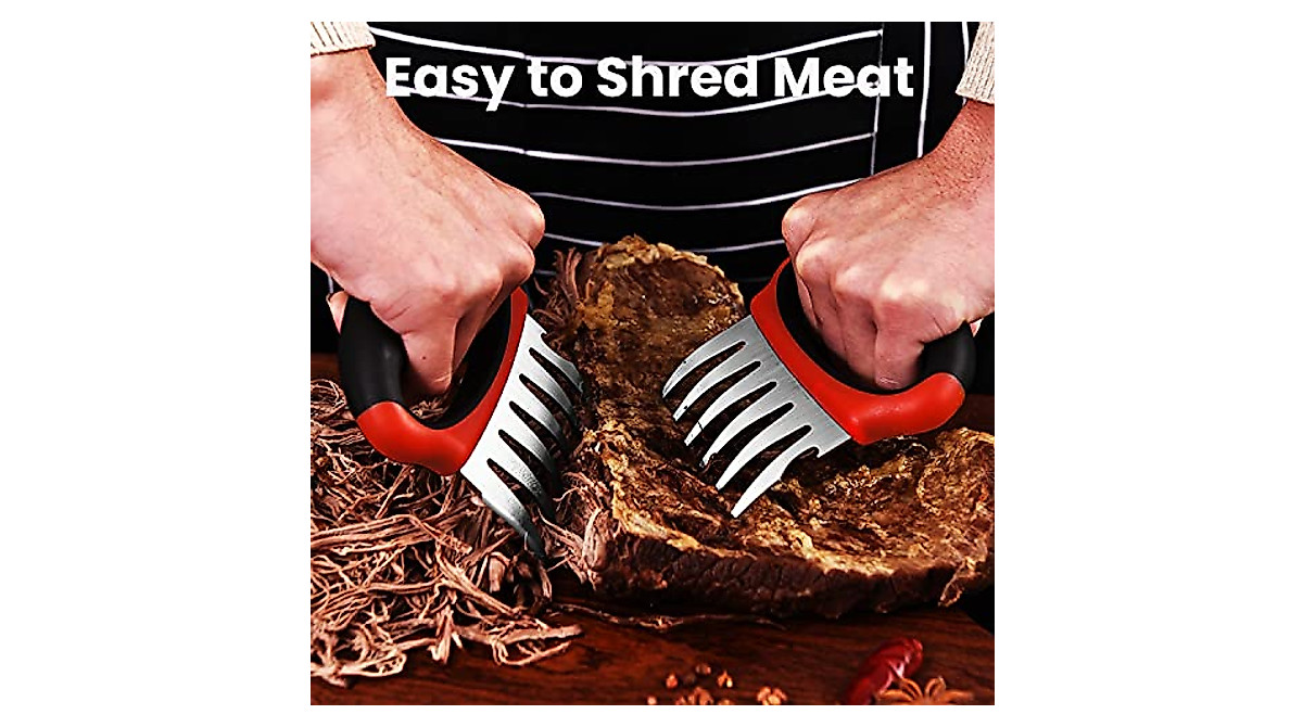 LSENLTY Meat Shredder Claws - Heavy Duty Stainless Steel BBQ Tool