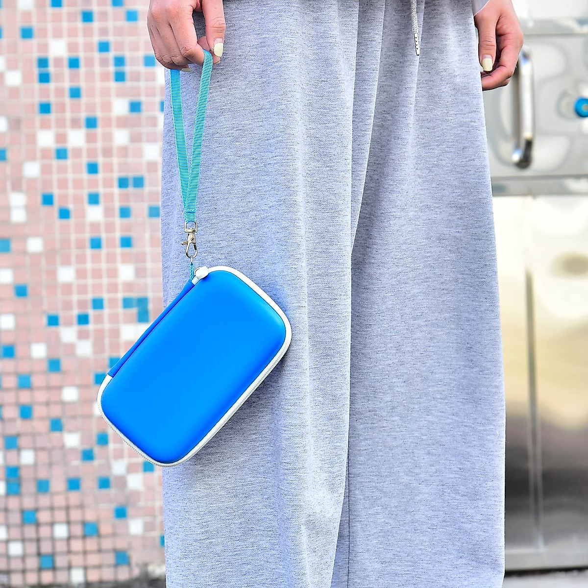 Case Compatible with Texas Instruments TI-30XIIS Scientific Calculator, Travel Office Calculators Storage Holder Bag with Extra Mesh Pocket for Pens, USB Cables and Accessories (Bag Only) - Black