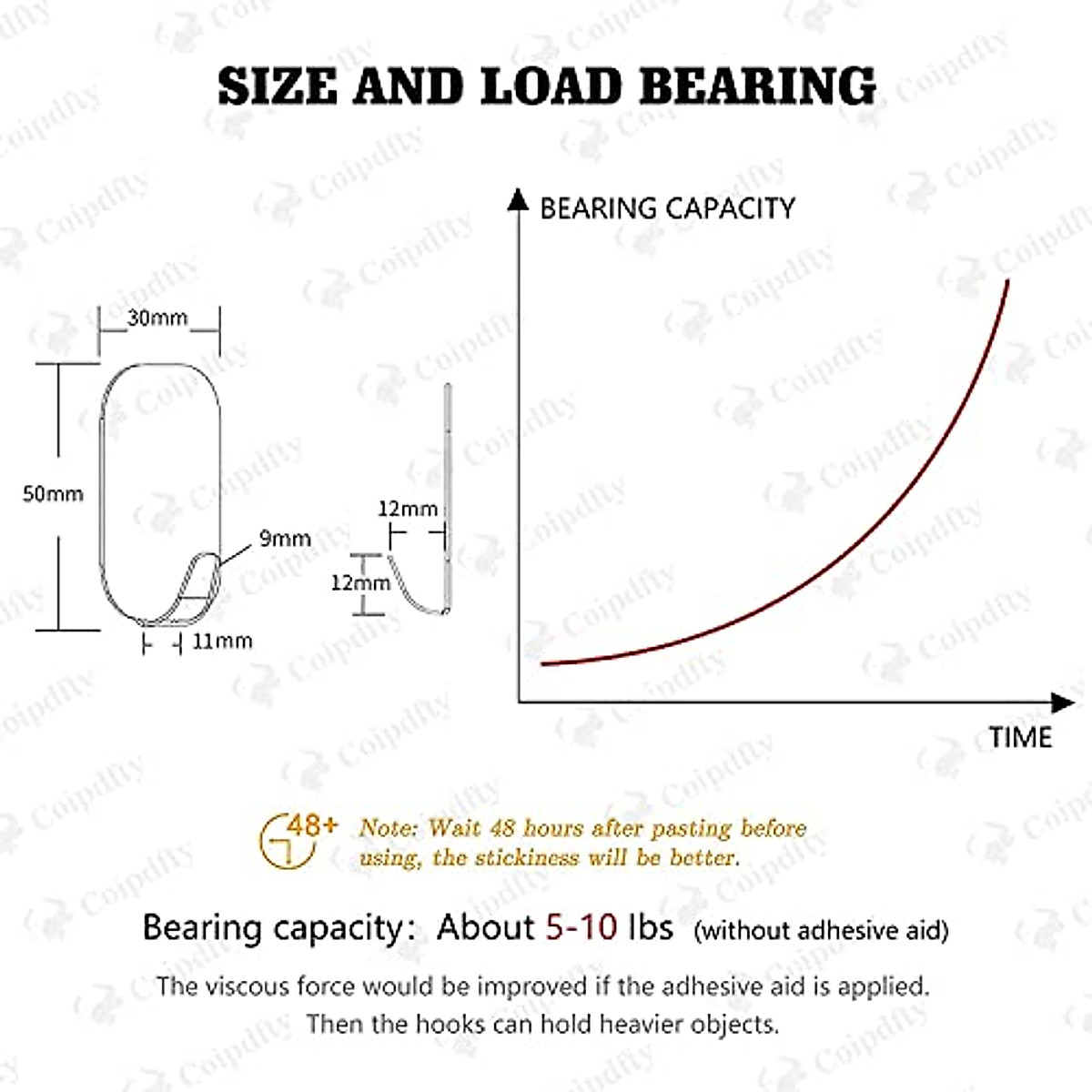 Coipdfty Designer Adhesive Wall Hooks for Hanging, 7 Pack Heavy Duty Metal Coat Key Towel Hooks for Kitchen Bathroom Garage,Utility Hooks 7 Pack