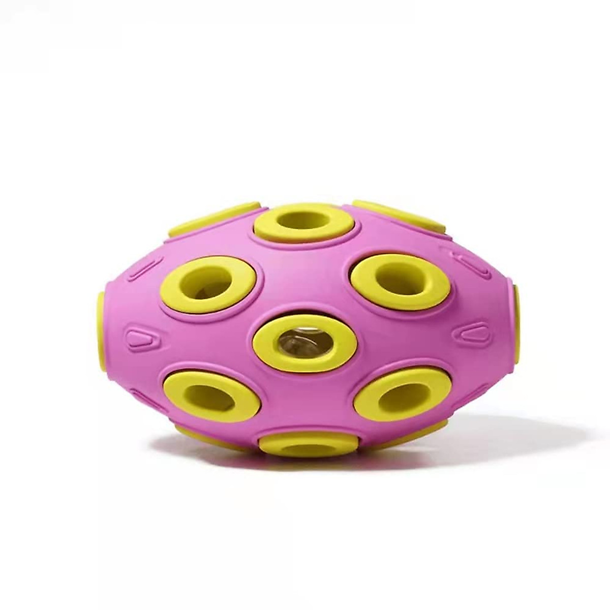 HSRBO Glowing Rugby Chew Toy for Dogs,Natural Rubber Balls for Aggressive Chews Cleans Teeth and Gums Treat Food Dispensing Toys Indestructible Dog Toys