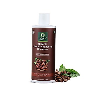 Organic Harvest Coffee Shampoo For Hair Fall Control & Hair Growth, Hair Strengthening Shampoo for Women - 500ml
