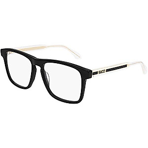 Gucci GG 0561O 001 Black Plastic Square Eyeglasses 54mm