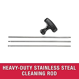 Allen Company Ruger Rimfire .22 Cal Rifle and Handgun Cleaning Kit with Case - Pistol Cleaner - 16-Piece - Gun Accessories for Men and Women,Grey