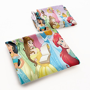 LHASA Cartoon Princess Series Duvet Cover 3 Piece bed set, room personality bedding decor for teens kids (02,Queen 90x90in + 20x30in)